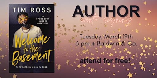 Tim Ross Author Talk and Book Signing | 1030 Elysian Fields Ave ...