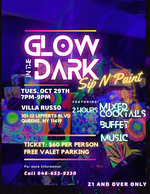 Glow In the Dark: Sip N Paint | Villa Russo: Tickets, Dates ...