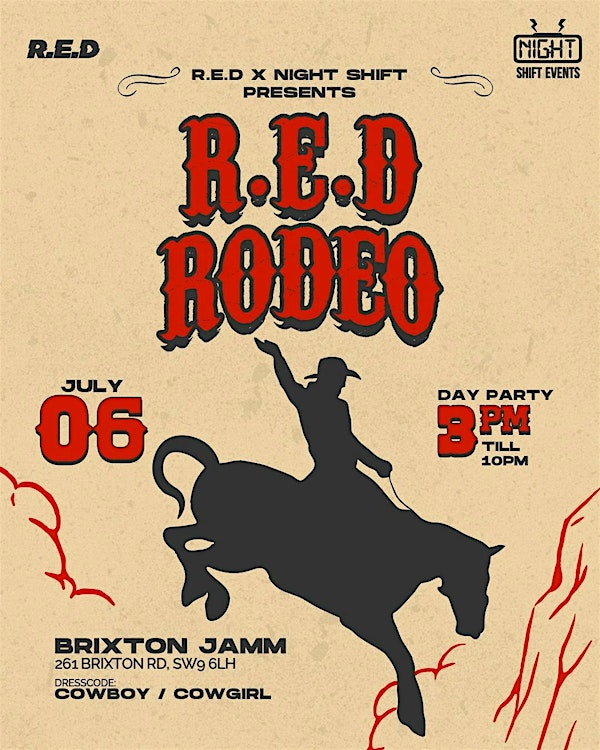 R.E.D RODEO | Brixton Jamm: Tickets, Dates & Itineraries | Trip.com