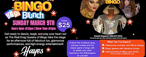 The Real Drag Queens of Bingo Brunch | HAYES SOCIAL | Bistro ...