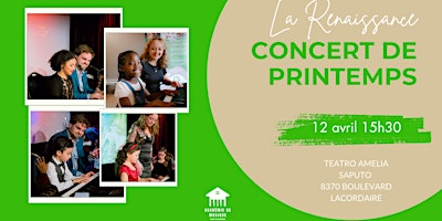 วันที่และแผนการเดินทางไป Concert de printemps LA RENAISSANCE | 8370 Bd ...