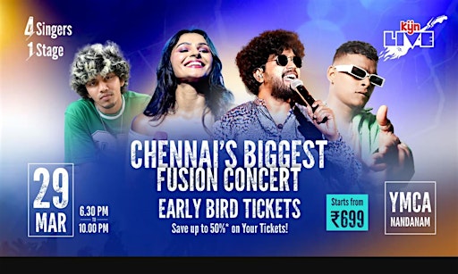 KYN Live - Chennai's Biggest Fusion Concert | YMCA: Tickets, Dates ...