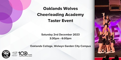 Oaklands Wolves Cheerleading Academy Taster Tickets, Dates ...