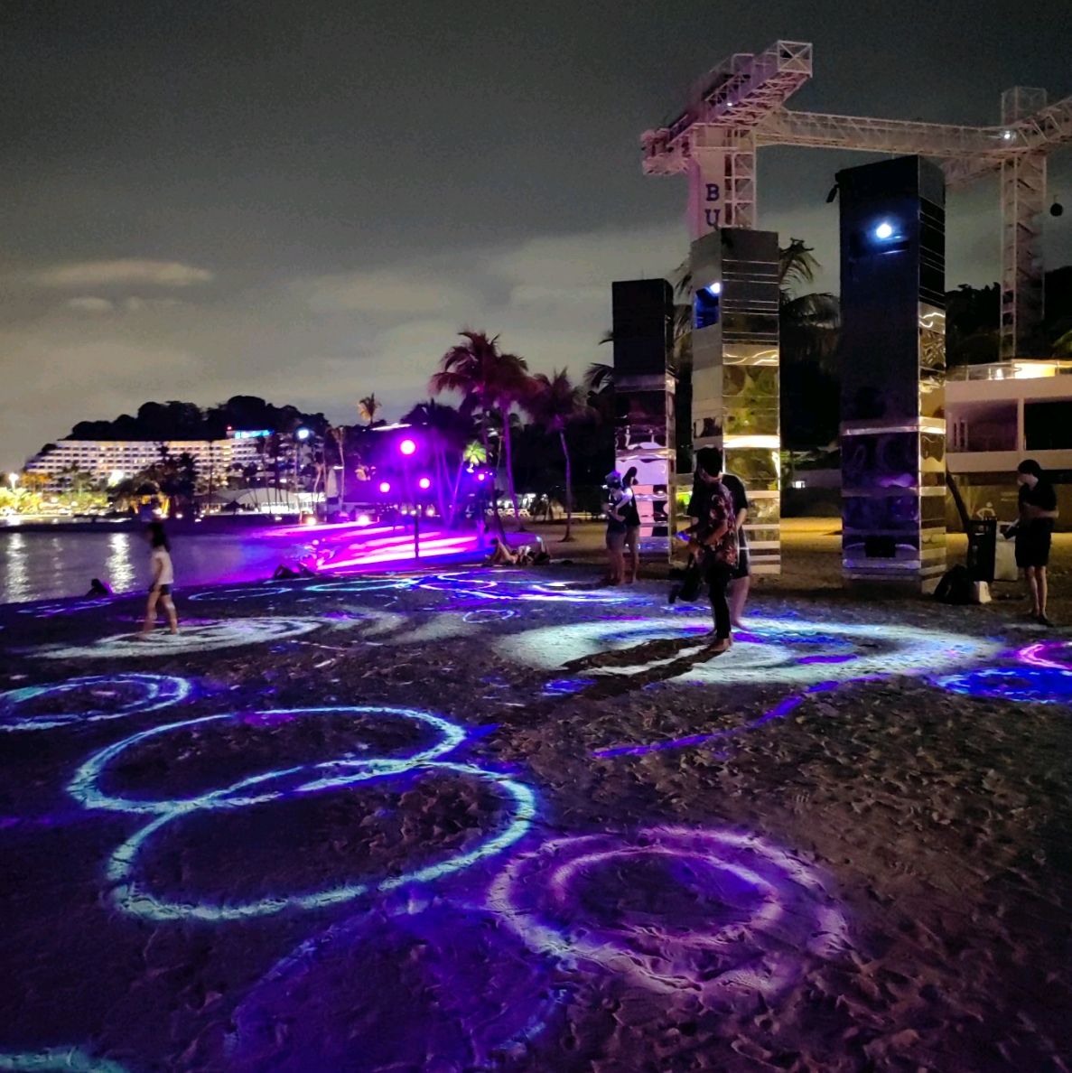 Sentosa Beach Night