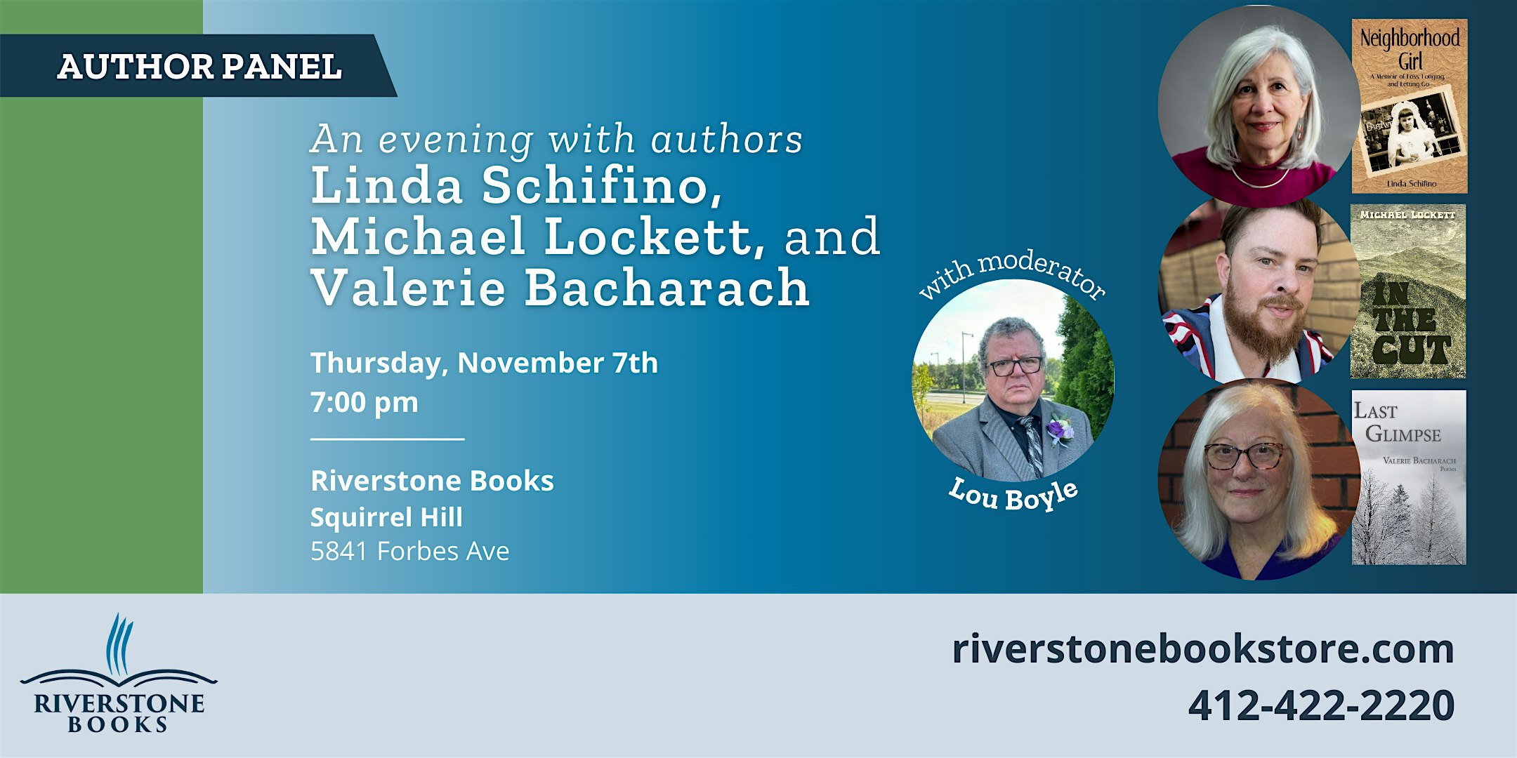 An Evening with Linda Schifino, Michael Lockett, and Valerie Bacharach ...