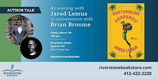 วันที่และแผนการเดินทางไป An Evening with Jared Lemus in Conversation with Brian Broome | 5841 ...