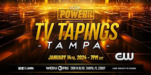 NWA Powerrr Tapings @ WEDU PBS Studios / Saturday, January 14th, 2024 ...