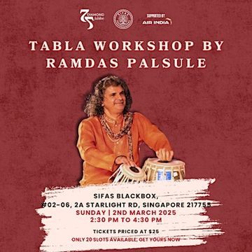 Tabla workshop by Ramdas Palsule | Singapore Indian Fine Arts Society ...