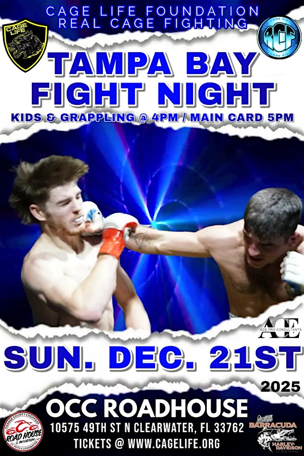 TAMPABAY FIGHT NIGHT - OCC ROADHOUSE - DECEMBER 21st 2025 | OCC Road ...