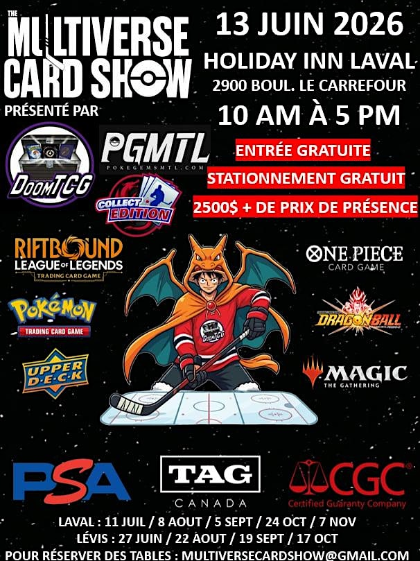 MultiVerse Card Show Laval | Holiday Inn Laval - Montreal by IHG ...