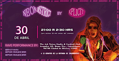NEON DISTRICT BY XPLICIT MX | The Ark Tattoo Studio & Cocktail Club ...