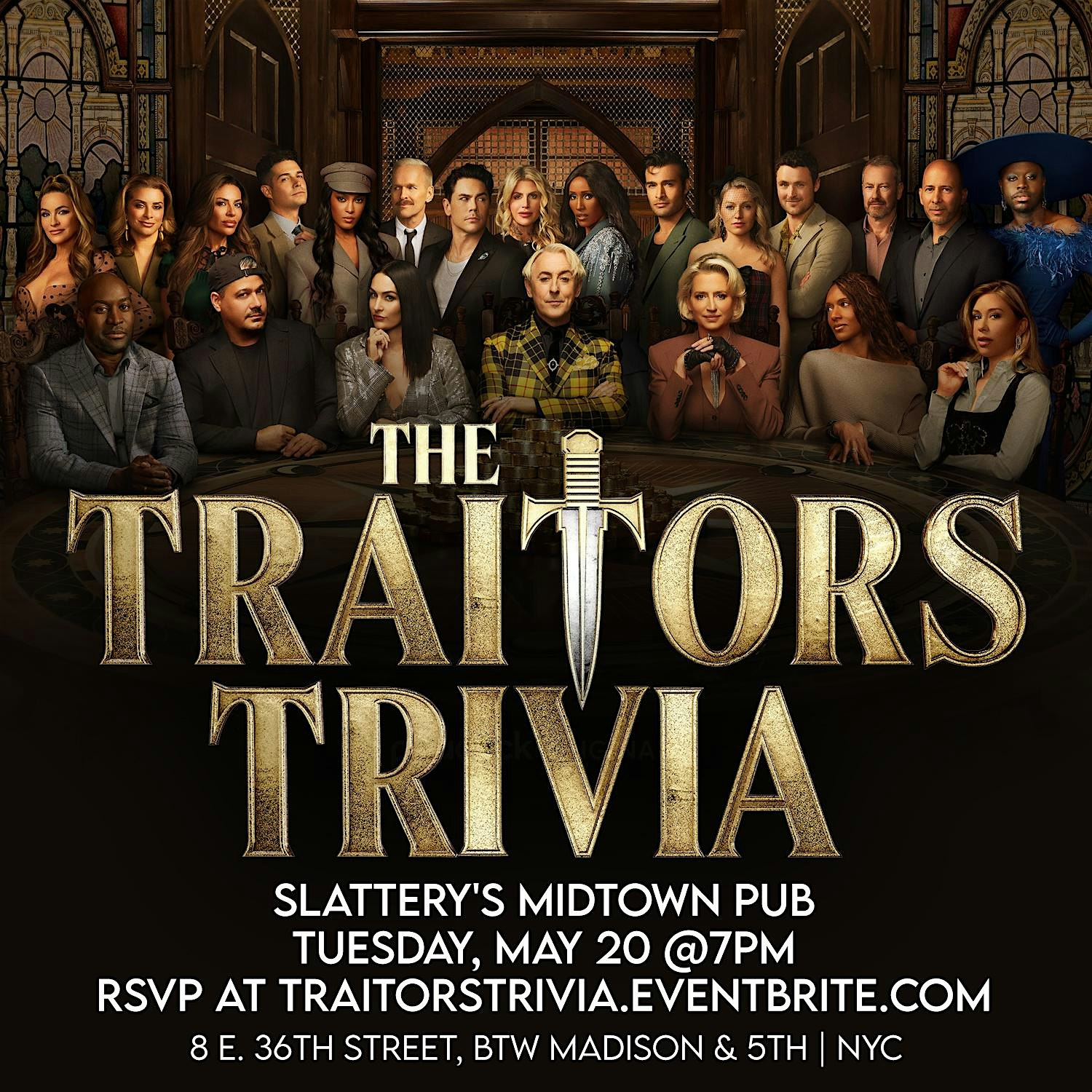 The Traitors Trivia | Slattery's Midtown Pub: Tickets, Dates ...
