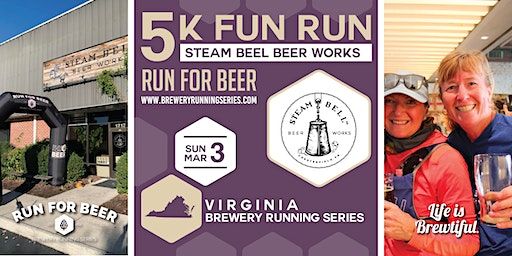 5k Beer Run x Steambell Beer Works | 2024 Virginia Brewery Running ...