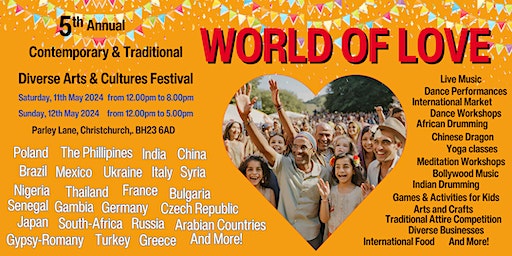 World of Love Festival. The World on your Doorstep. Tickets, Dates ...