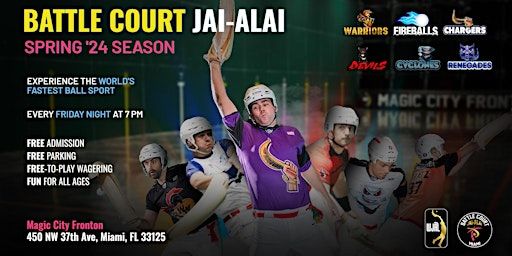 St. Patrick's Day Battle Court Jai-Alai: Chargers v. Warriors! | Magic ...