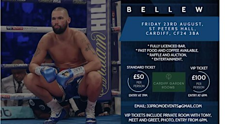 An Evening with Tony Bellew in Cardiff | St Peters Hall Cardiff, Saint ...