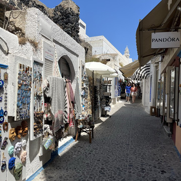 Santorini Greece Shopping