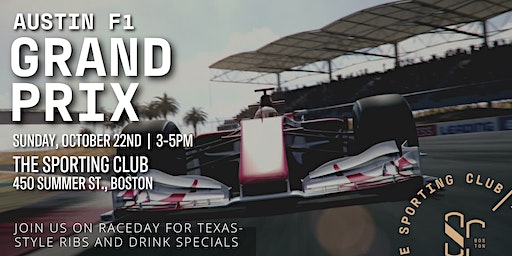 F1 Austin Grand Prix Race Finale | The Sporting Club: Tickets, Dates ...