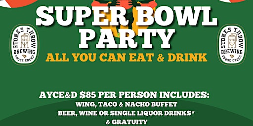 Super Bowl Sunday! AYCE & Drink Spectacular! | 101 Button Hall Avenue ...