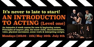 An introduction to acting for ADULTS - 8 Week | Bigoli Studios: Tickets ...