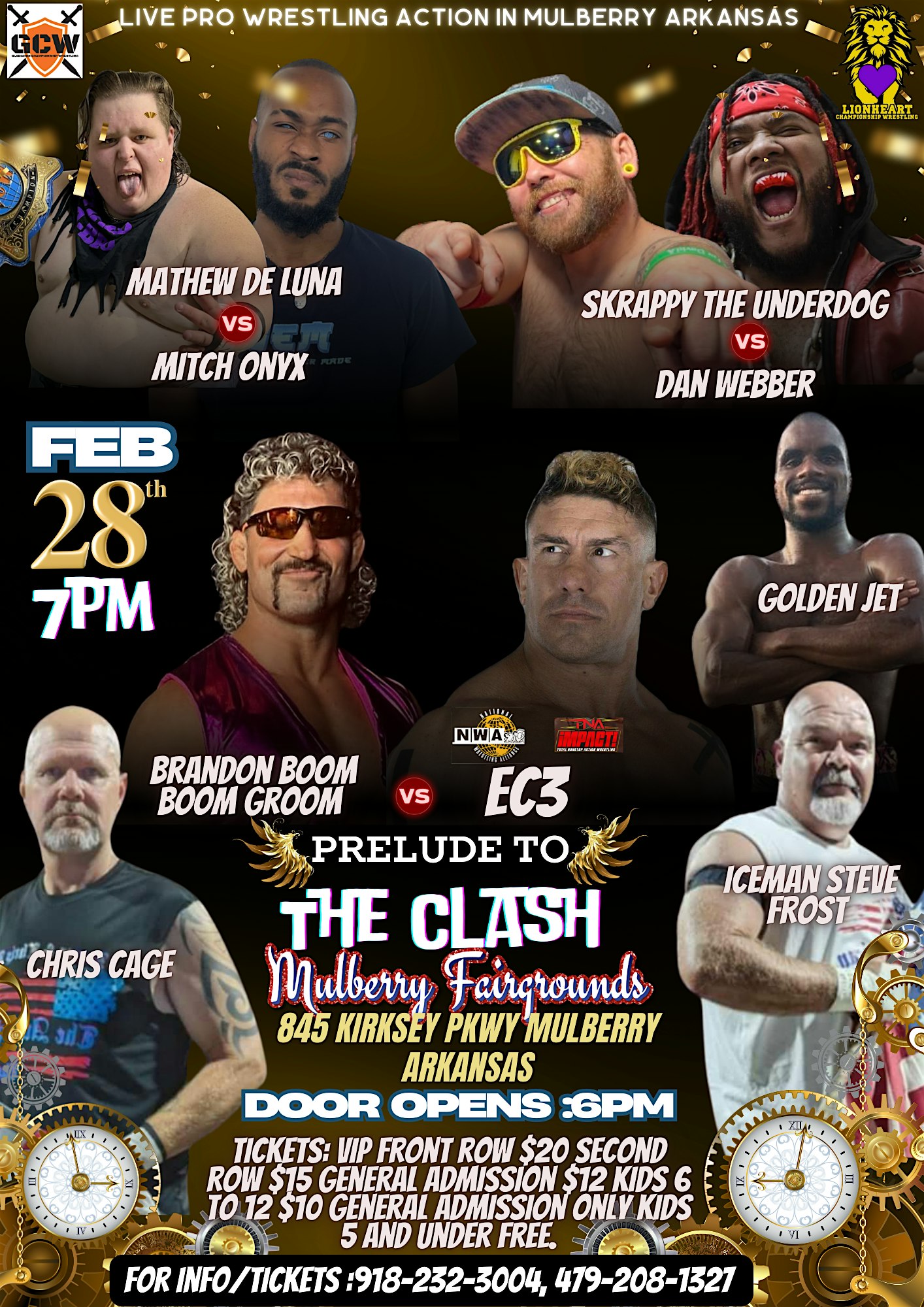 LCW present live pro wrestling "Prelude to the Clash" | Mulberry Fair ...