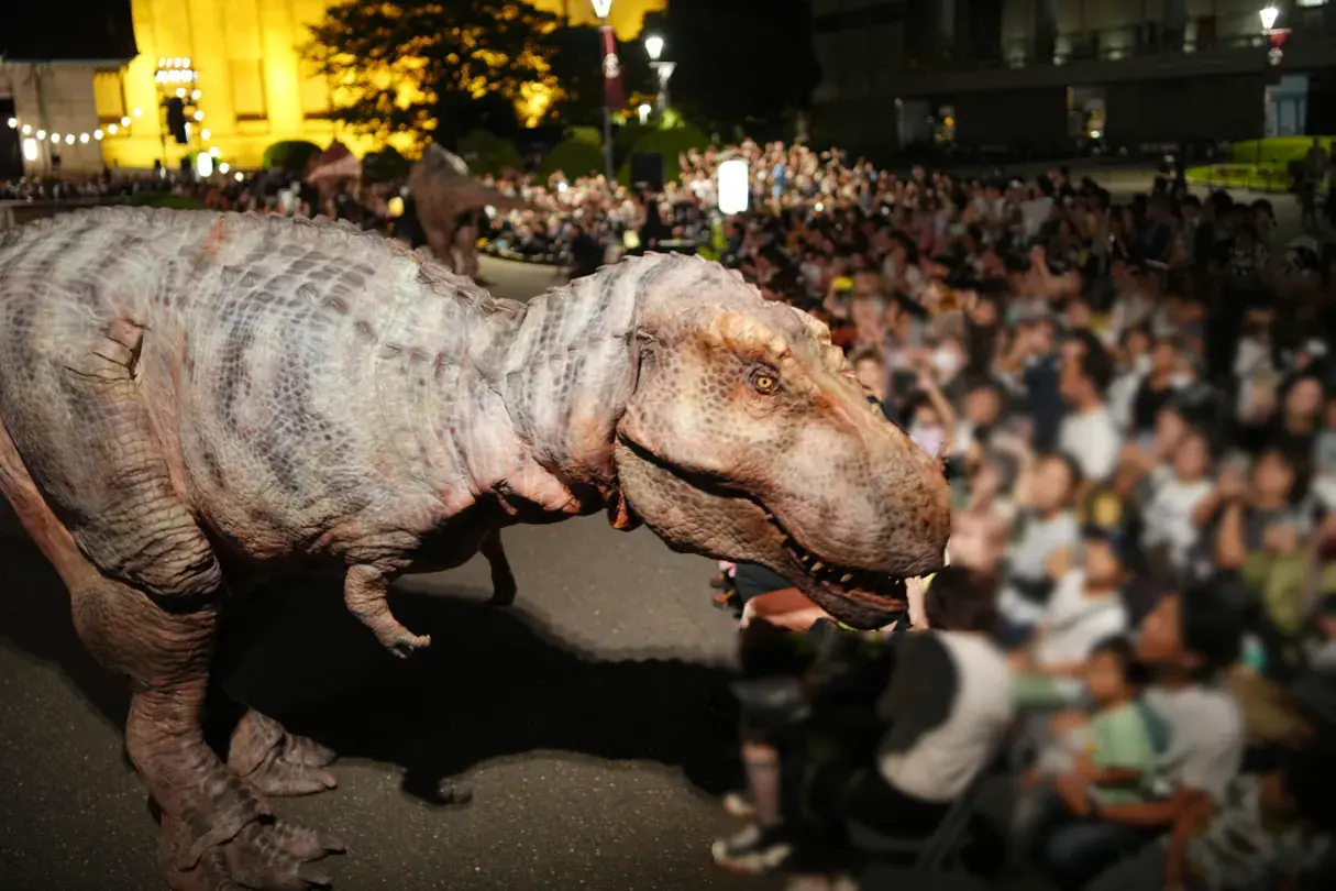 Tokyo National Museum Project DINO-A-LIVE Dinosaur Grand Night Parade ...