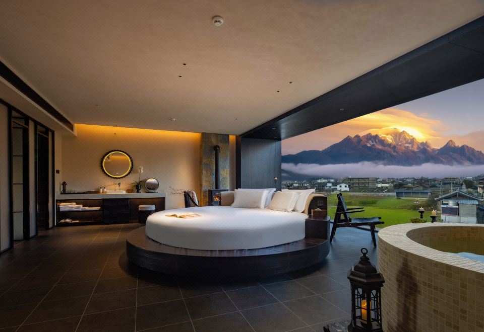 Luye Baisha · Rizhao Jinshan | bathing pool | Snow Mountain Manor ...