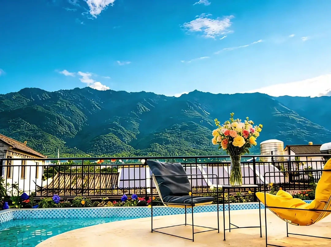 Meixi Shi Hua Ya Yuan Luchi Garden Scenery Sylvia Meng Xi Cang Er Mei Su - Dali