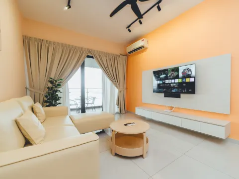 Danga Bay Pastel Hideout 3br 7 Pax Balcony View - Johor Bahru