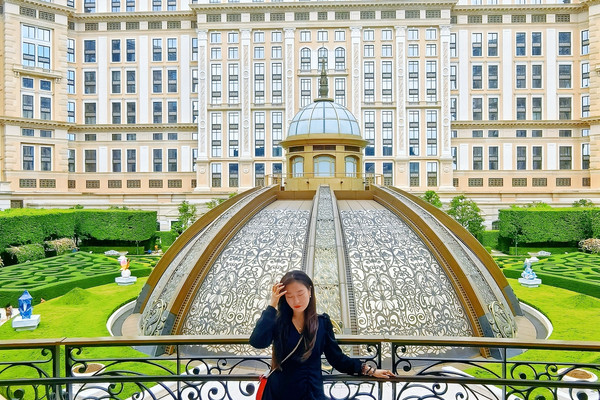 The Macau court style is on the top of the Pousada, and I accidentally ...