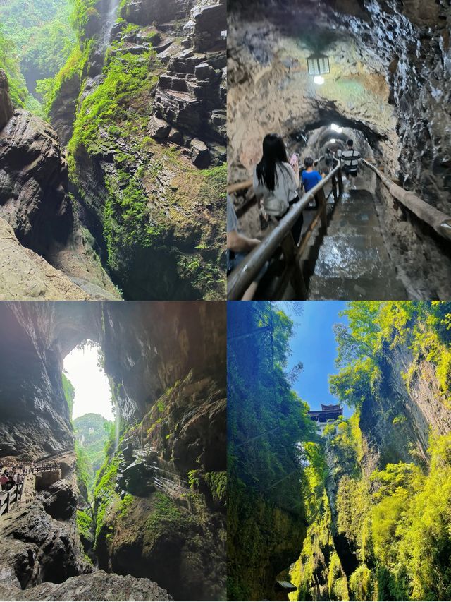 Longshui Gorge is a deep and precipitous rift valley, with a grand ...