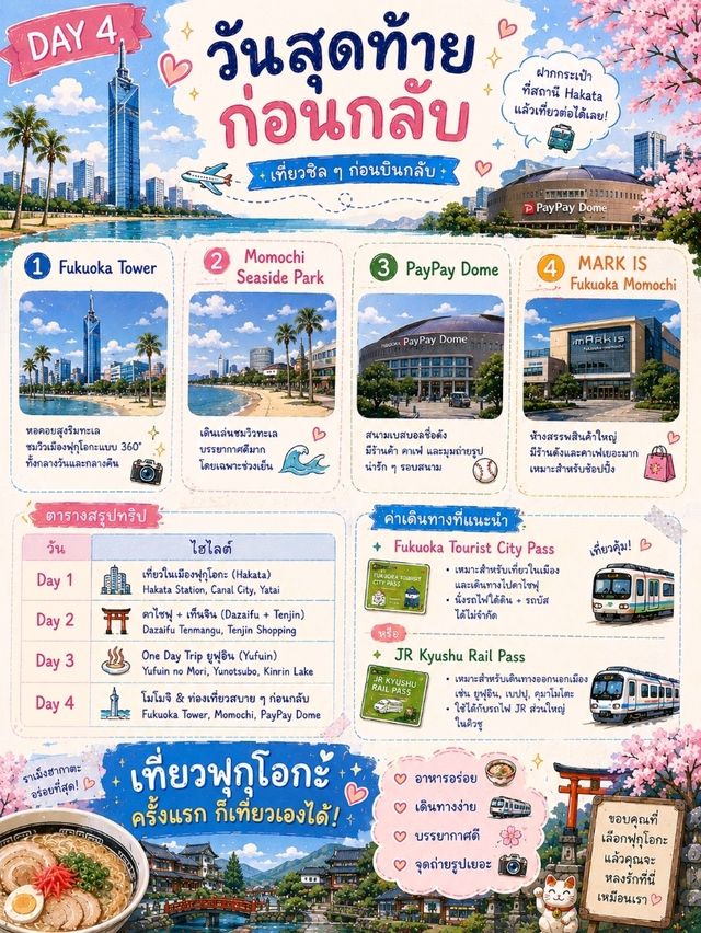 แพลนเที่ยวฟุกุโอกะ 4 วัน 3 คืน เที่ยวครบ กินอร่อย | Trip.com ฟุกุโอกะ