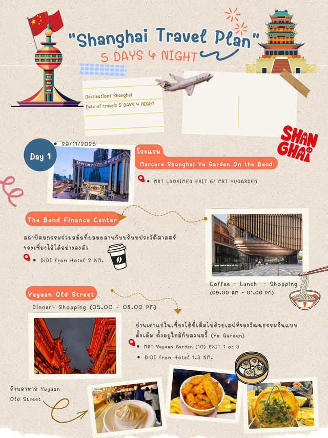 แจกแปลน เซี่ยงไฮ้ 5 วัน 4 คืน | Trip.com Shanghai