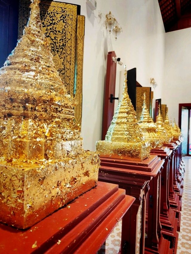 Mini Stupa with golden sticker | Trip.com Chiang Mai