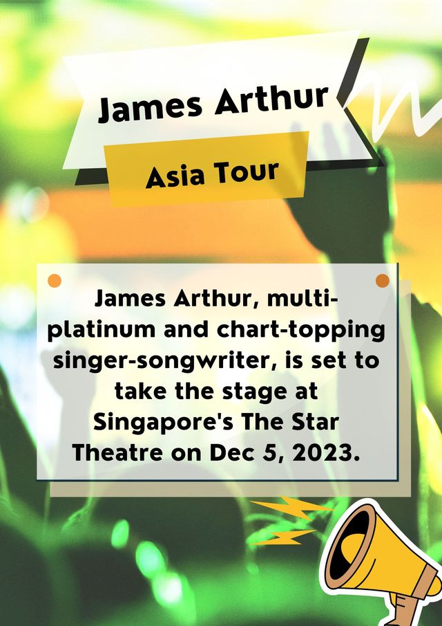 James Arthur Southeast Asia Tour🎵 | Trip.com Singapore