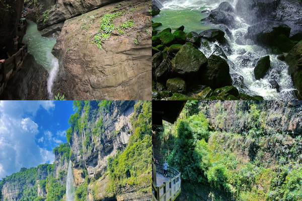 Longshui Gorge is a deep and precipitous rift valley, with a grand ...