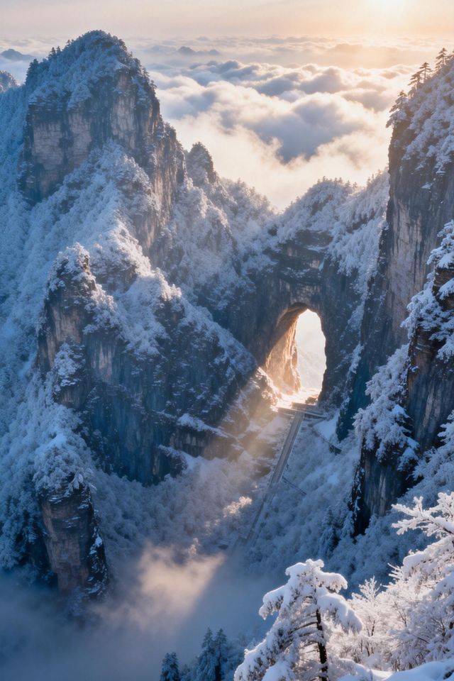 【天門山冰雪奇遇記】 這個冬天，闖入張家界的夢幻霧淞仙境！｜Trip.com 張家界