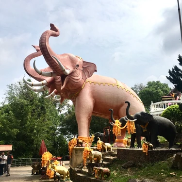 three headed elephant