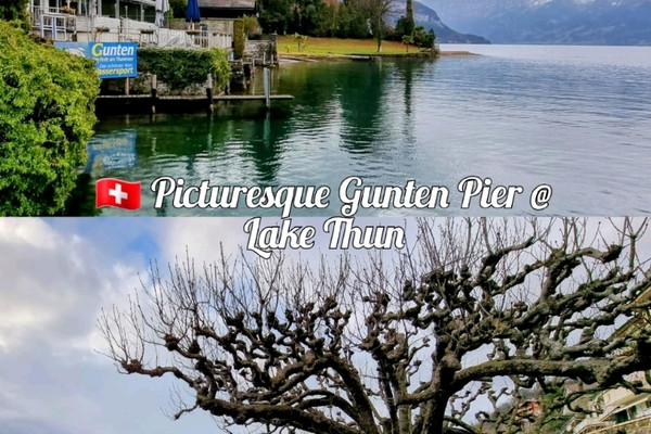 🇨🇭 Picturesque Gunten Pier @ Lake Thun | Trip.com Gunten