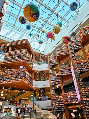 library inside mall