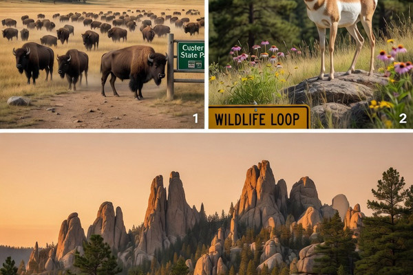 與南達科他州野生動物零距離接觸。｜Trip.com East Custer