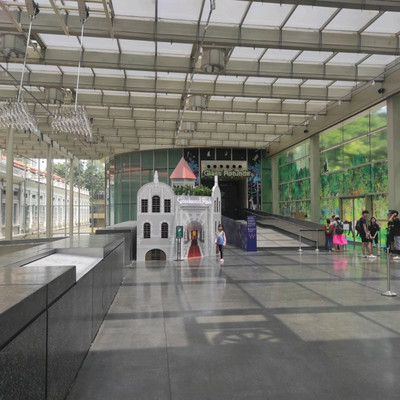 National Museum Of Singapore Glass Atrium Glass Rotunda At The