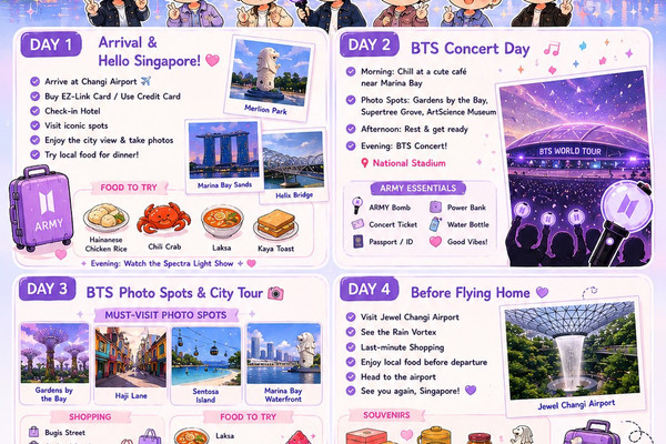 💜新加坡BTS之旅 4天3晚｜Trip.com 新加坡