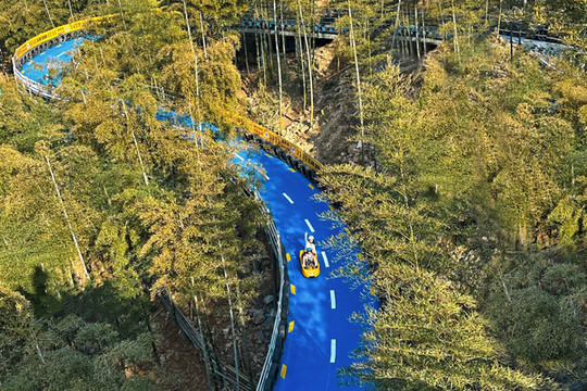 Anji now has New Zealand scooters too! The newly opened amusement park ...