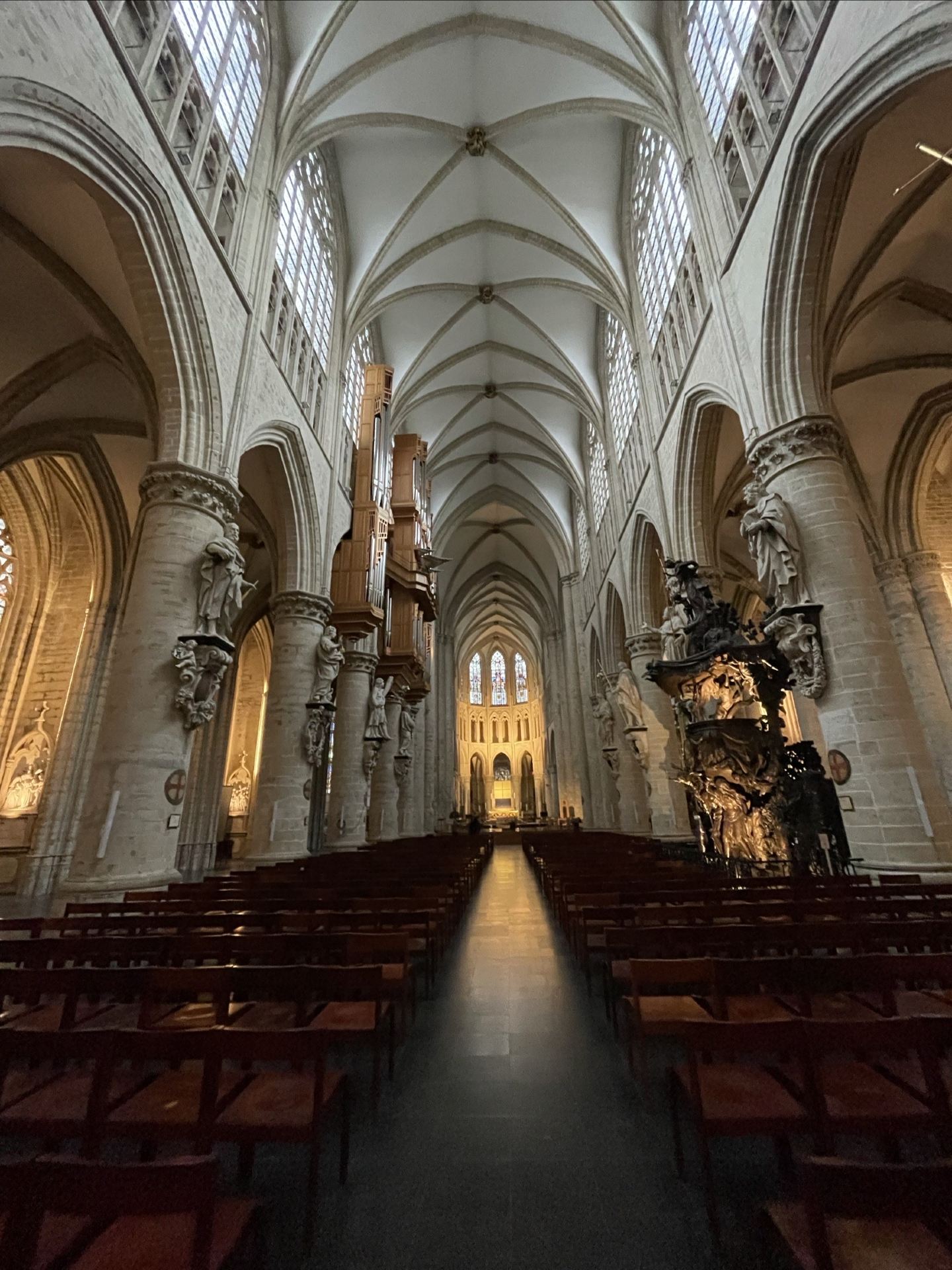 Brussels Cathedral Interior