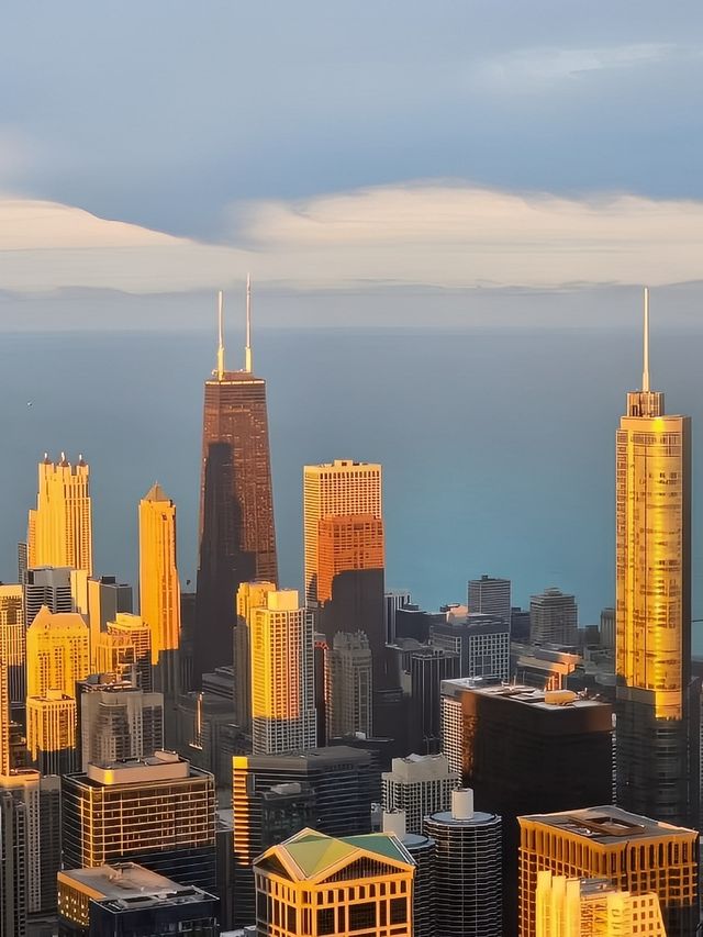 Willis Tower Observation Deck: Overlooking Chicago, revealing the ...