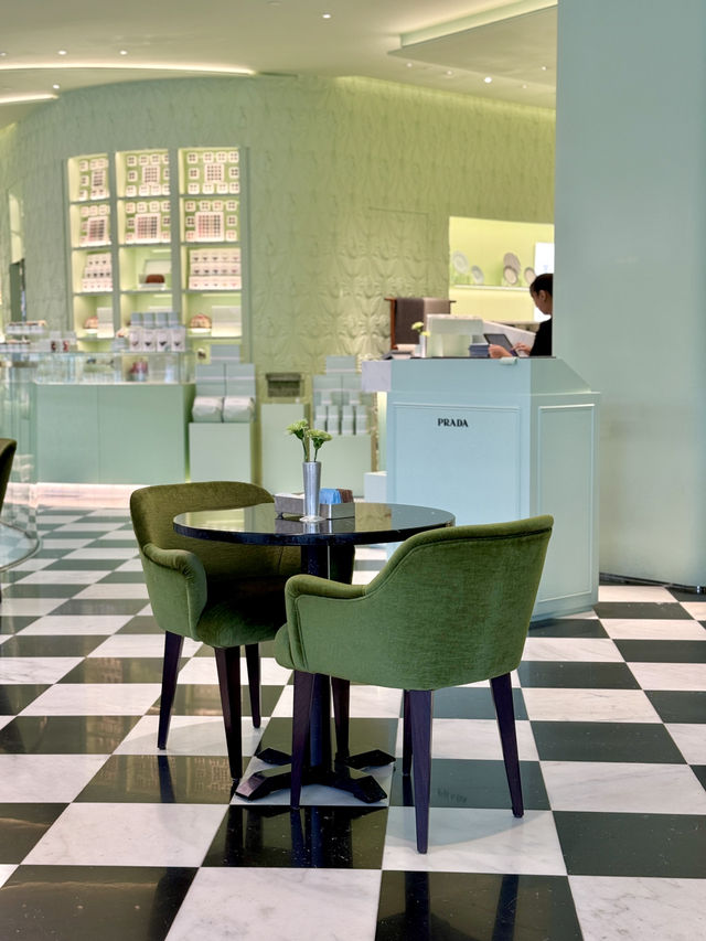Sweets and Style Blend Inside Prada Caffè on Orchard Road | Trip.com ...