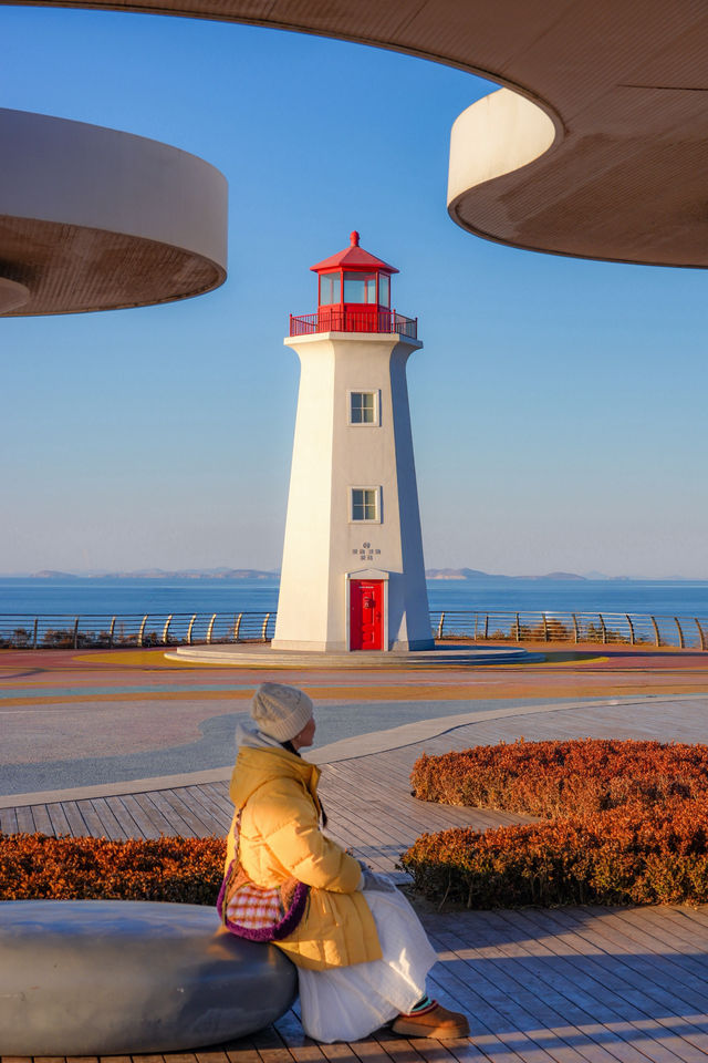 Dalian Boxia Bay｜At the end of the lighthouse, waiting for an orange ...