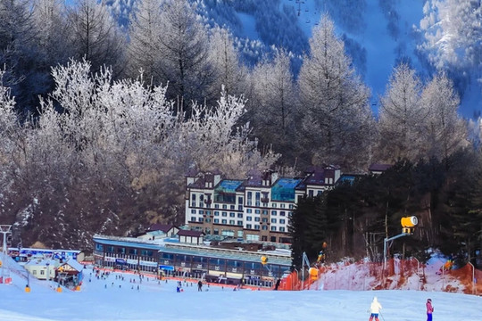 The beauty of Wanlong in winter is like a startled swan and a wandering ...