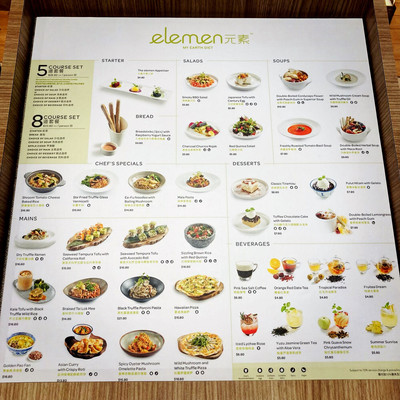 Vegetarian elevated At ELEMEN Trip Singapore